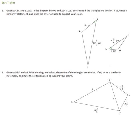 Lesson 2 3 6 Sas And Sss Criteria For Similarity Math With Mr Eoff