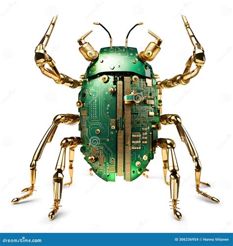 Computer Bug Concept Techno Insect Stock Illustration Illustration Of
