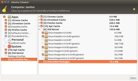 不要ファイルを簡単消去！ubuntu Cleanerでストレージ領域を節約しよう Lfi