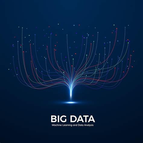 Premium Vector Big Data Machine Learning And Data Analysis Digital Technology Visualization