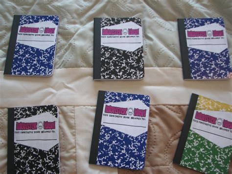 Thank You Dollar Tree Mini Composition Books And A Monster High Label