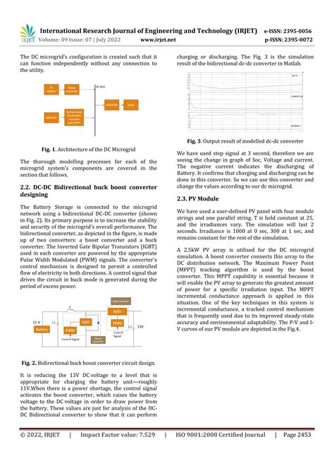 Design And Simulation Of Dc Microgrid With Dc Dc Bi Directional