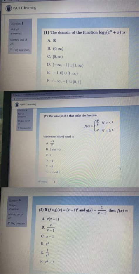 solved psut e learning question 1 not yet answered 1 the