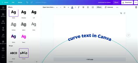 How To Curve Text In Canva For Creative Designs