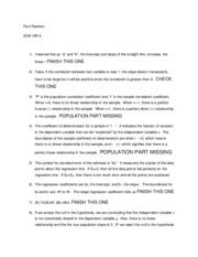 SCM HW 6 Paul Ramirez SCM HW 6 1 I Learned That As A And B The Intercept And Slope Of The