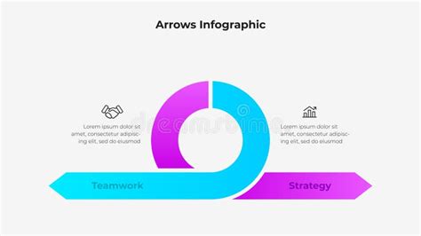 A Gradient Infographic Illustrating Teamwork And Strategy Featuring Interconnected Arrows And
