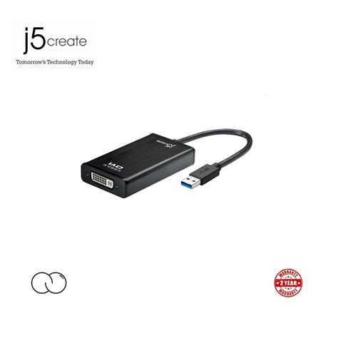 J5 Create Usb 3 0 Dvi Display Adapter Usb To Dvi Convertor Jua330 Shopee Malaysia
