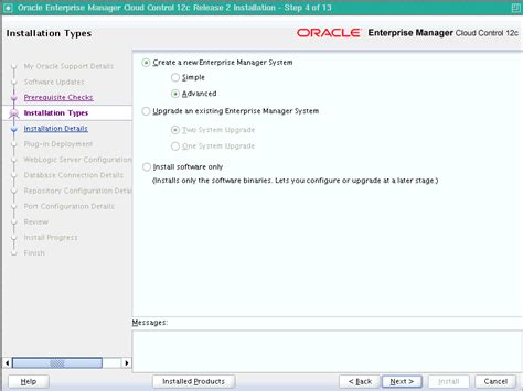 Install Enterprise Manager Cloud Control