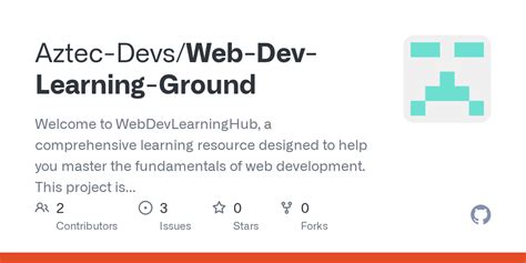 Github Aztec Devsweb Dev Learning Ground Welcome To