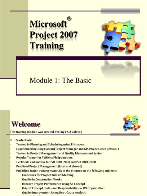 ms project training ver 01 download free pdf projects project