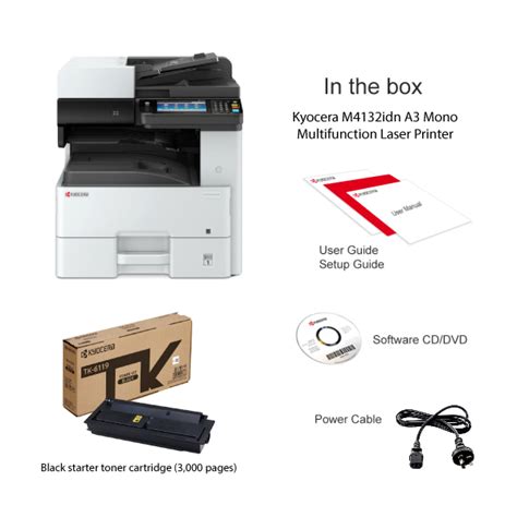Kyocera M4132idn A3 Mono Multifunction Laser Printer | Printzone NZ