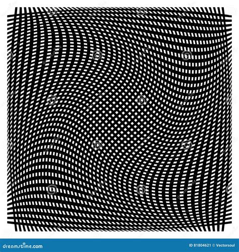 Mesh Warp Texture Isolated On White Background Distort And Deformation Net Vector Illustration