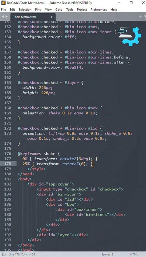 how to make animated delete button by html and css html css
