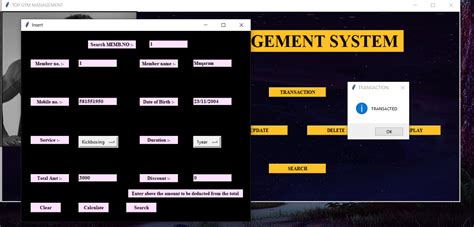 GitHub Muqaram Gym Management Tkinter Basic Gym Management System Made Using Tkinter And