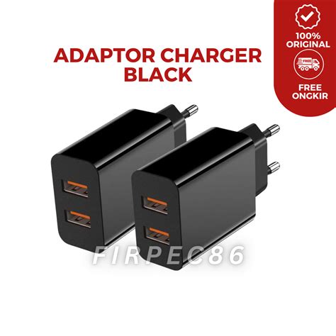 FIRPEC86 ADAPTOR CHARGER DUAL PORT PD TYPE C USB ADAPTOR FAST CHARGING Lazada Indonesia