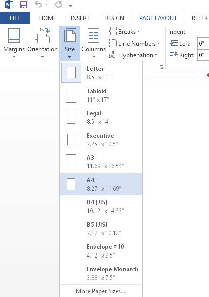 A Paper Word Template Standard Paper Poster Sizes And Dimensions