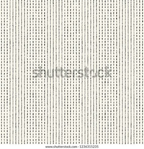 Monochrome Dashed Stroke Textured Background Seamless Stock Vector