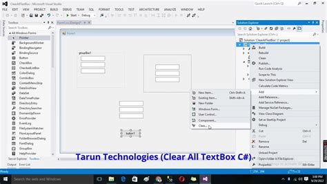Clear All Textbox C Youtube