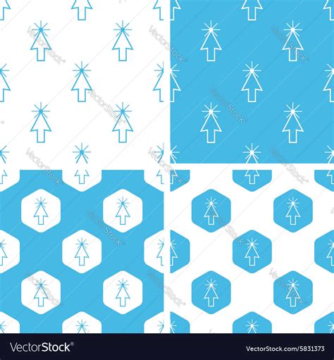 Arrow Cursor Patterns Set Royalty Free Vector Image