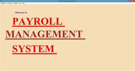 Employee Payroll Management System In Python