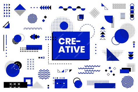 평면 디자인의 기하학적 인 도형 배경 무료 벡터