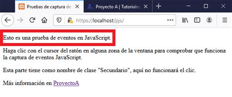 uso de eventos y selectores en javascript proyecto a