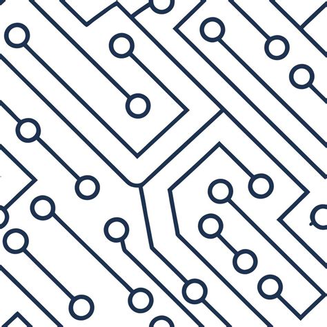 Generate Seamless Tile Patterns With Techno Lines Interwoven With Digital Circuits And Isolated