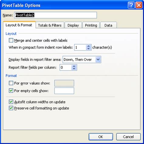 Modify A PivotTable Report PivotTable PivotTable PivotChart Microsoft Office Excel 2007