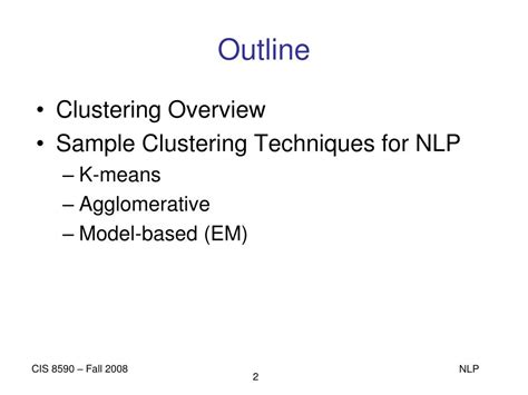 Ppt Clustering And Nlp Powerpoint Presentation Free Download Id