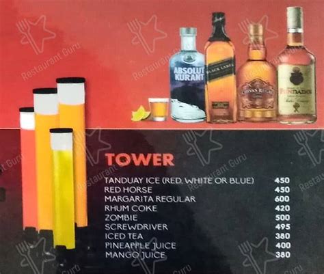 Menu At Music 21 Plaza Pub And Bar Pasig