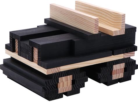 Kapla 40 Squares Colored Planks Black Oku