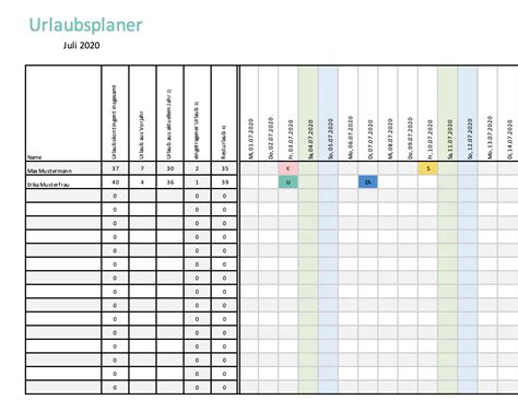 Kostenlose Excel Vorlage