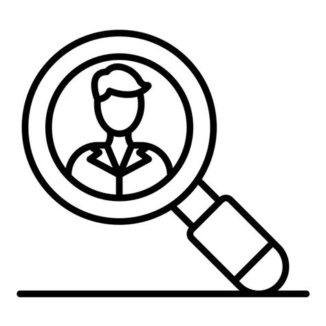 premium vector user analysis line illustration