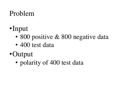 Polarity Analysis For Sentiment Classification