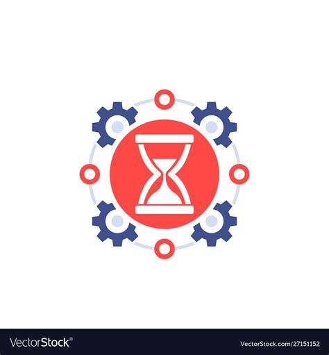 Time Management And Productivity Icon Royalty Free Vector