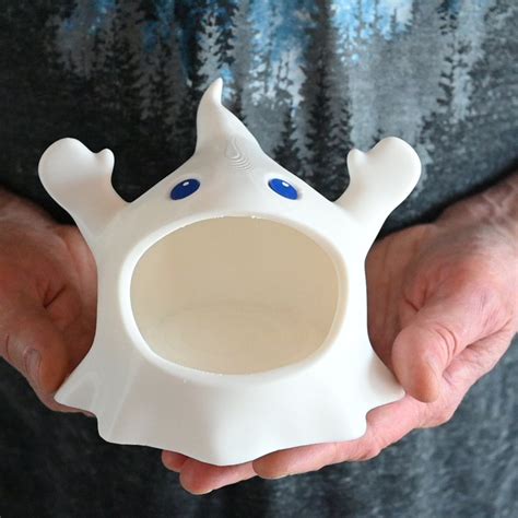 Halloween Glutton Ghost 3d Printed Candy Bowl A Spooky Halloween Decor