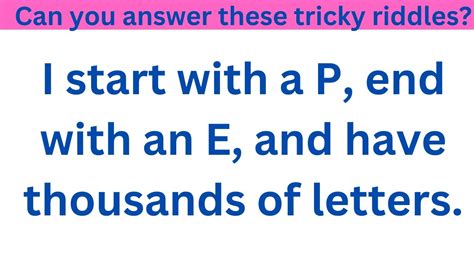 Can you answer these 10 tricky riddles? If you are a genius, you can score 10/10 | Riddles Quiz ...