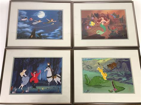 Set Of Walt Disney Studios Commemorative Limited Edition Of Lithographs