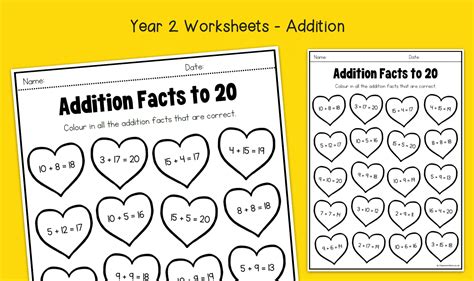 Math Addition Facts Worksheets Basic Addition Facts 8 Worksheets