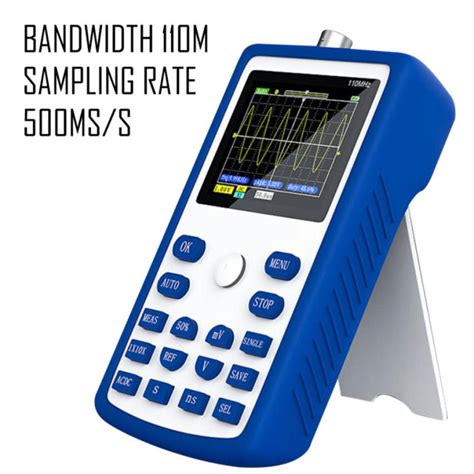 Professional Digital Oscilloscope 500ms S Sampling Rate 110mhz Analog Bandwidth Support Waveform