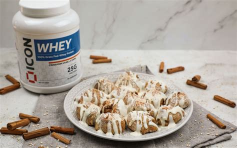 Cinnamon Whey Protein Rolls Recipe Icon Nutrition