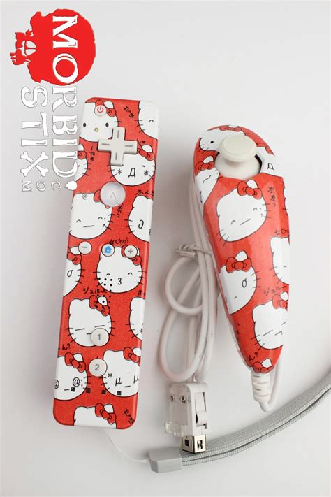 Hello Kitty Wii Remote And Nunchuck 4 Morbidstix Gallery Since 2007