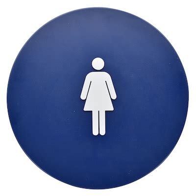 Hillman Sign Center Womens Restroom Circle Signs At