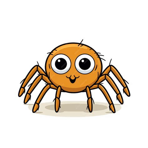 Dibujo De Araña Lindo Estilo Sencillo Para Niños Con Diversas Formas