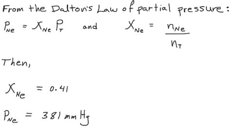 Calculating The Partial Pressure Of A Gas ChemistrySpace Com