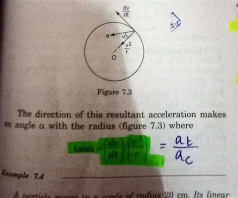 Figure 73the Direction Of This Resultant Acceleration Makes An Angle α