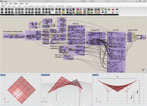 Parametric Model Of The Hypar Generated In Grasshopper Download Scientific Diagram