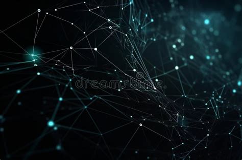 Digital Connection Dots And Lines Technology Abstract Planetarium Stock Illustration
