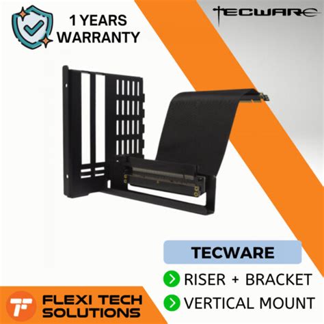 Tecware Vertical Riser Bracket For Vxr Only Gpu Graphics Cards Riser Pcie 3 0 Flexi Tech