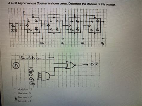 Solved A Bit Asynchronous Counter Is Shown Below Chegg